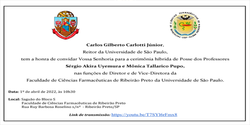 FCFRP – Faculdade de Ciências Farmacêuticas de Ribeirão Preto